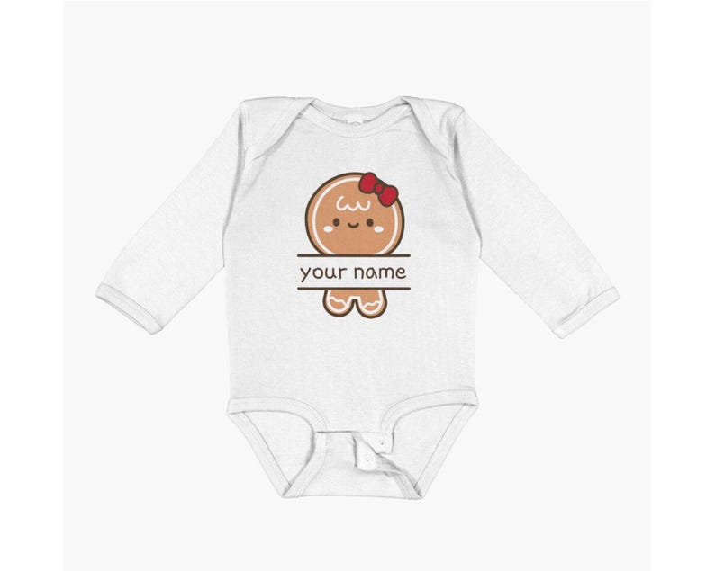 Gingerbread Name Tag SVG: Christmas Place Card, Kids' Name Frame ...