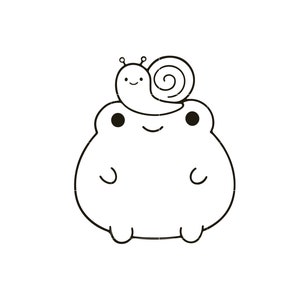 Frog Outline Svg, strawberry Frog Outline, Rain Frog Outline, snail ...