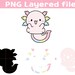 Rainbow Axolotl SVG: Uparupa Clipart (digital Download) - Etsy