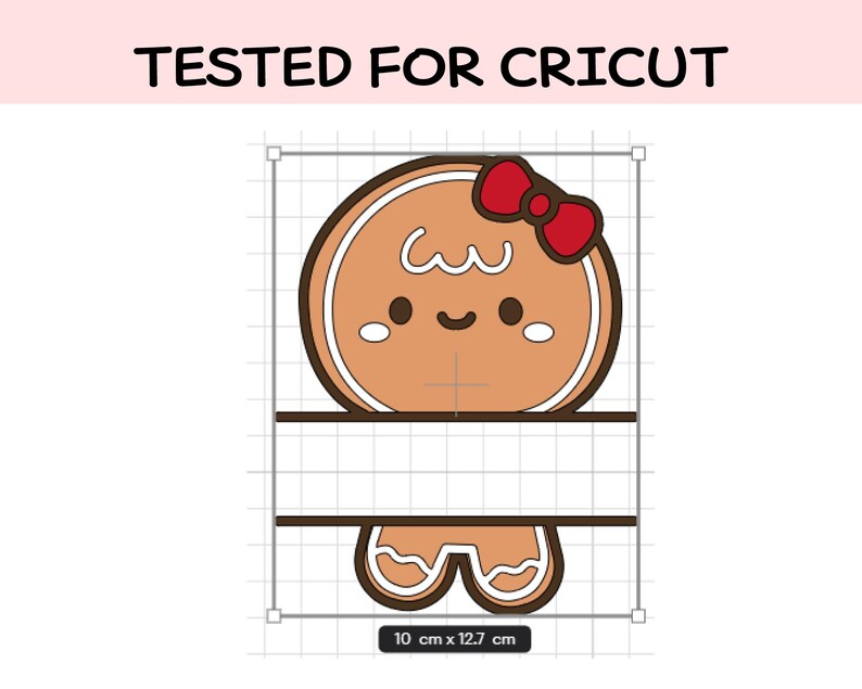 Gingerbread Name Tag SVG: Christmas Place Card, Kids' Name Frame ...
