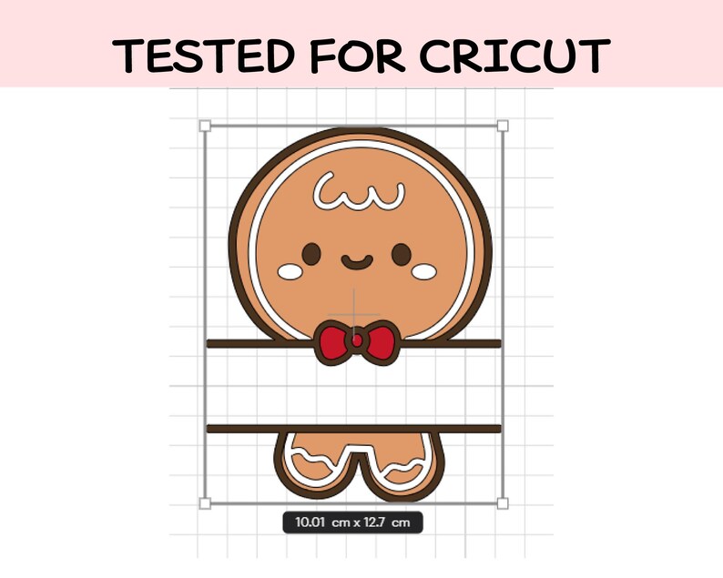 Gingerbread Name Tag SVG: Christmas Place Card, Kids' Name Frame ...