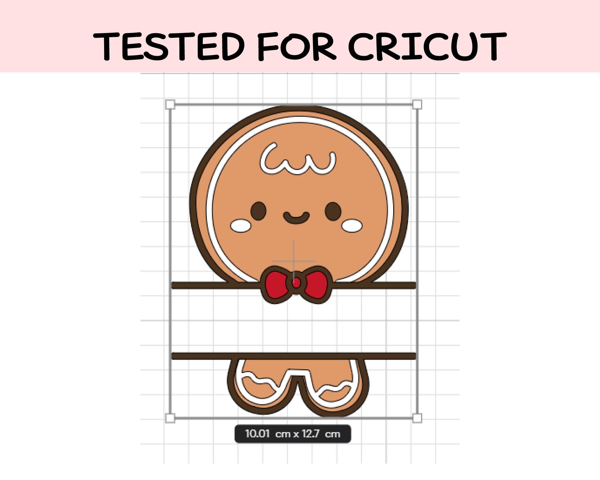 Gingerbread Name Tag SVG: Christmas Place Card, Kids' Name Frame ...