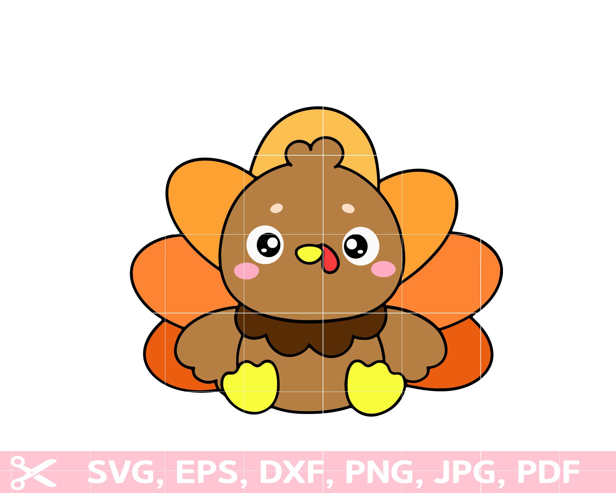 Pavo svg pequeño pavo svg lindo pavo svg pavo pequeño svg - Etsy España