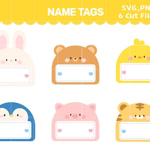 Name Frame Svg, Name Tag Svg 6 Cut - Etsy