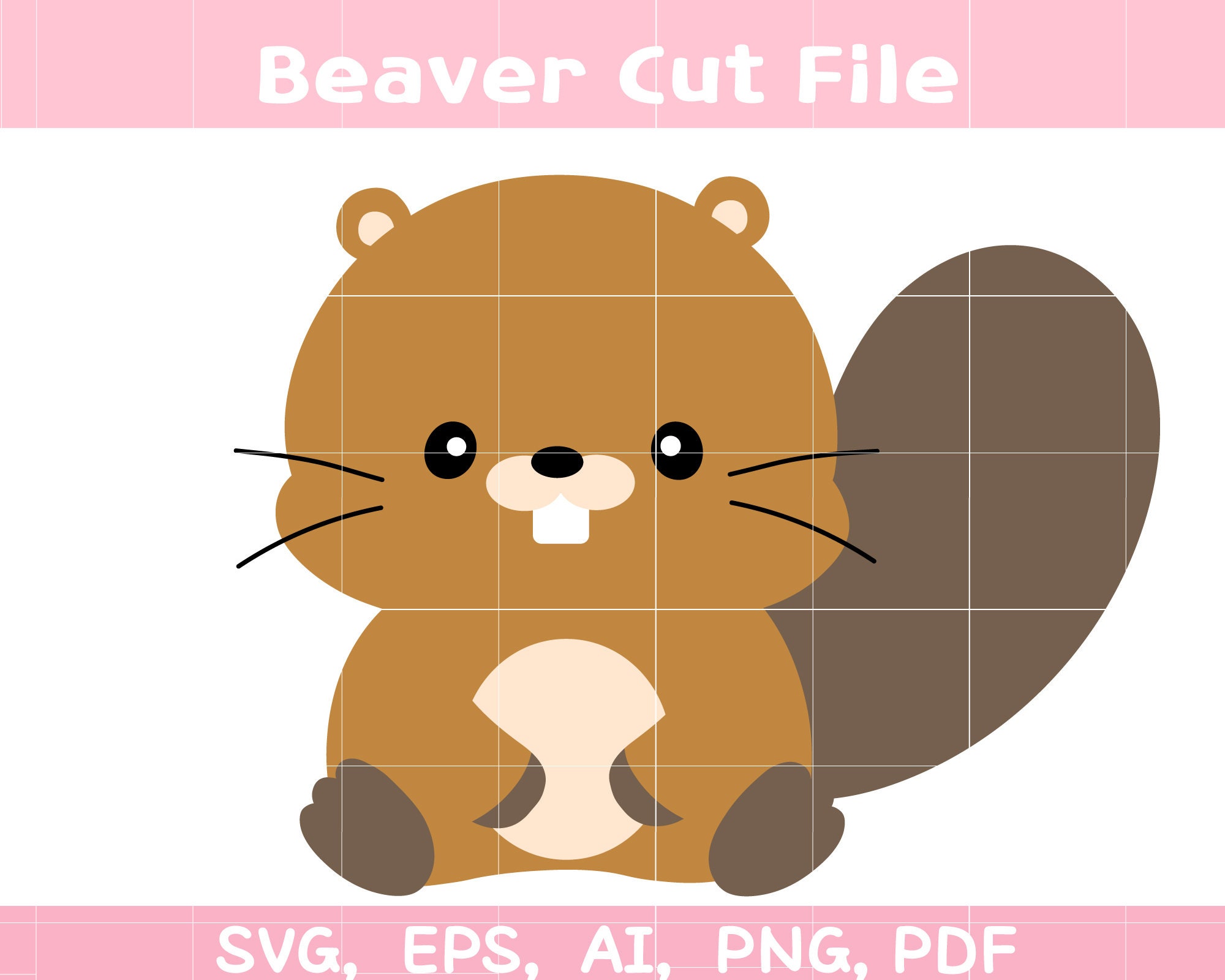 Beaver Svgforest Animal Svg - Etsy