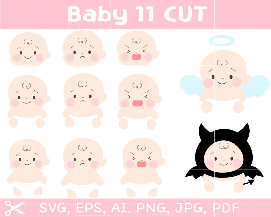 Baby Svg , Baby Angel, Baby Devil - Etsy