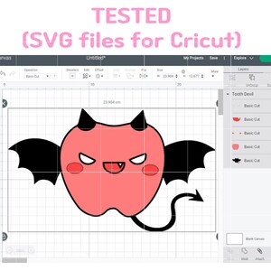 Tooth Svg,tooth Fairy Svg, Angel Wings Svg, Devil With a Tail Svg,tooth ...