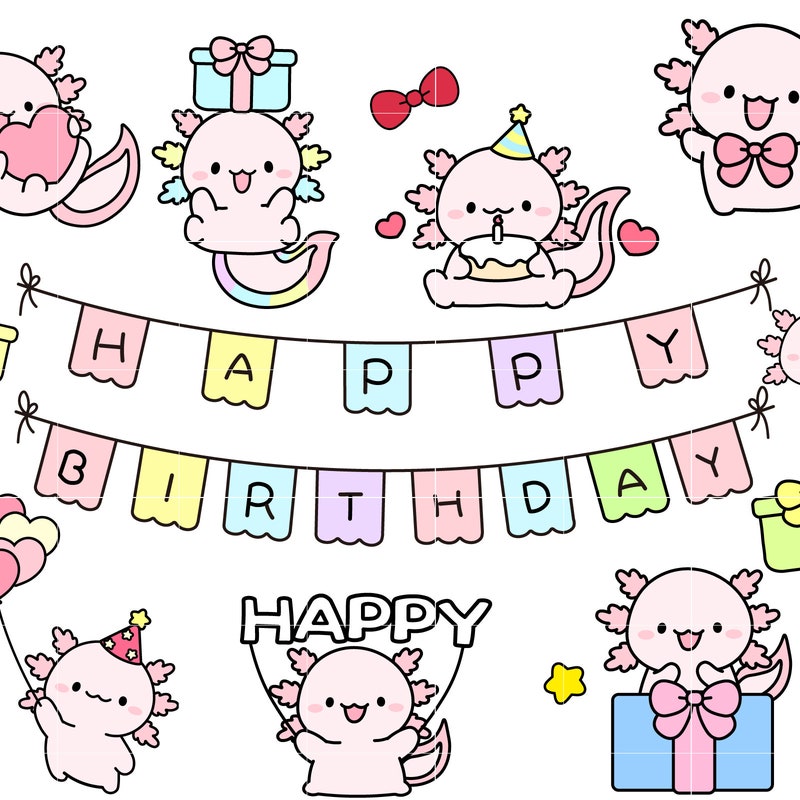 Axolotl Birthday - Etsy