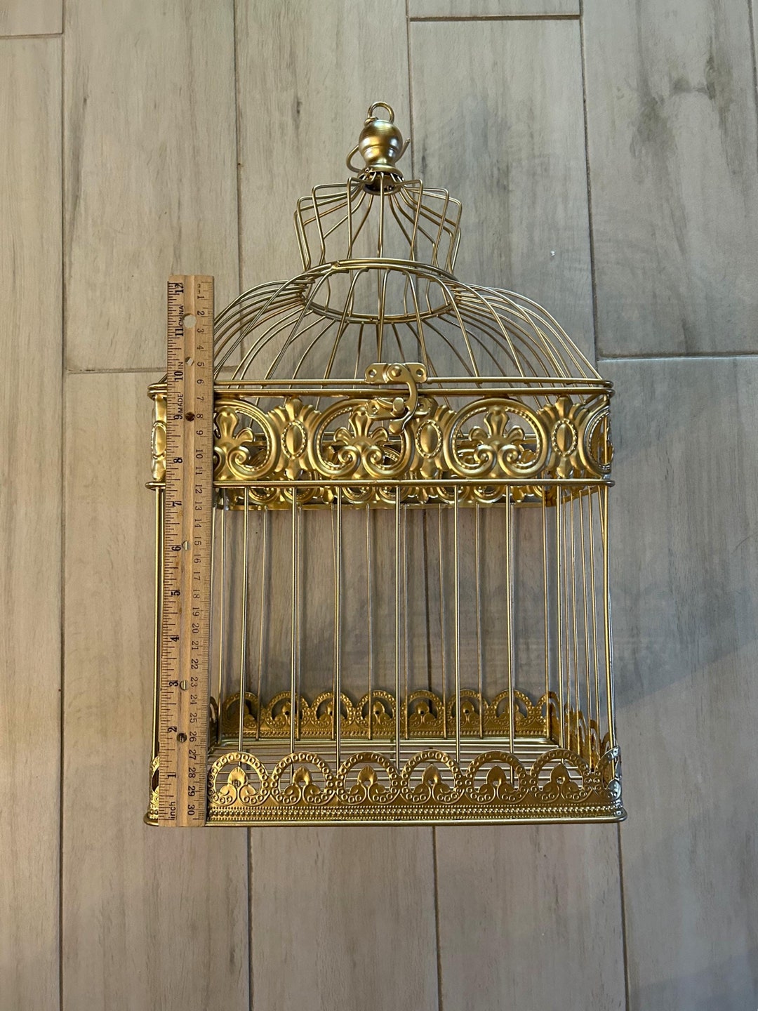 Gold Bird Cage Card Box or Decoration-used for Gift Card Rentals ...