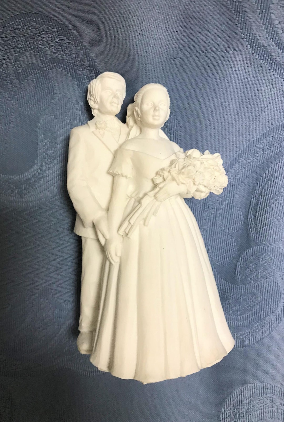 Bride & Groom Figurines-3 Styles-classic Pose White and Ivory-victorian ...