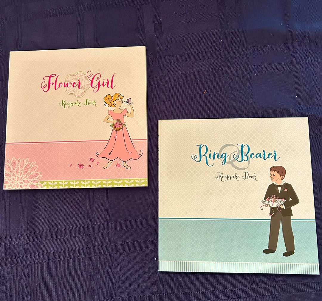Flower Girl & Ring Bearer Keepsake Wedding Books-the Perfect Gift for ...