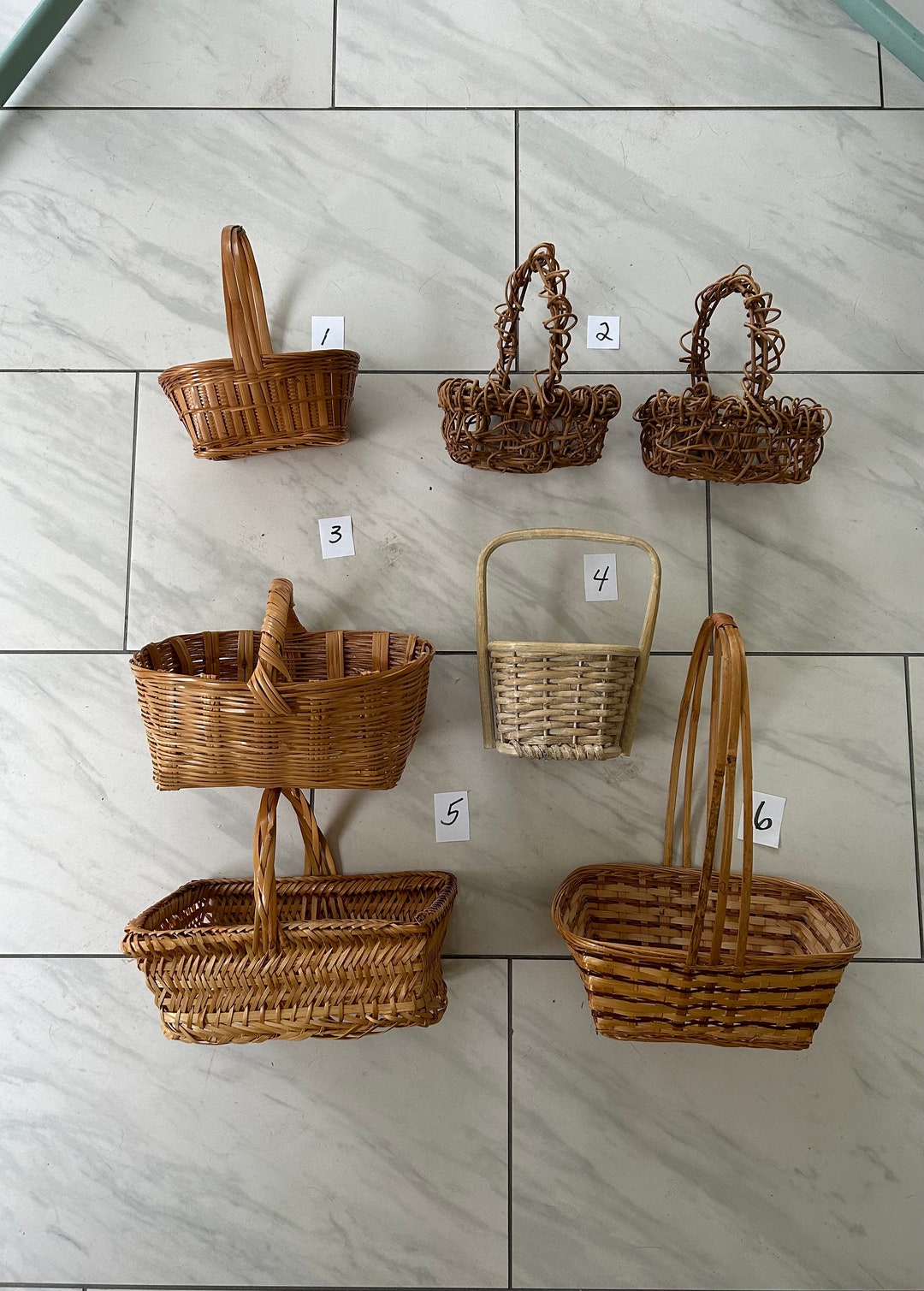 Wicker Flower Girl Baskets- Rectangular New Vintage Wicker Baskets Perfect for Gift Baskets ...