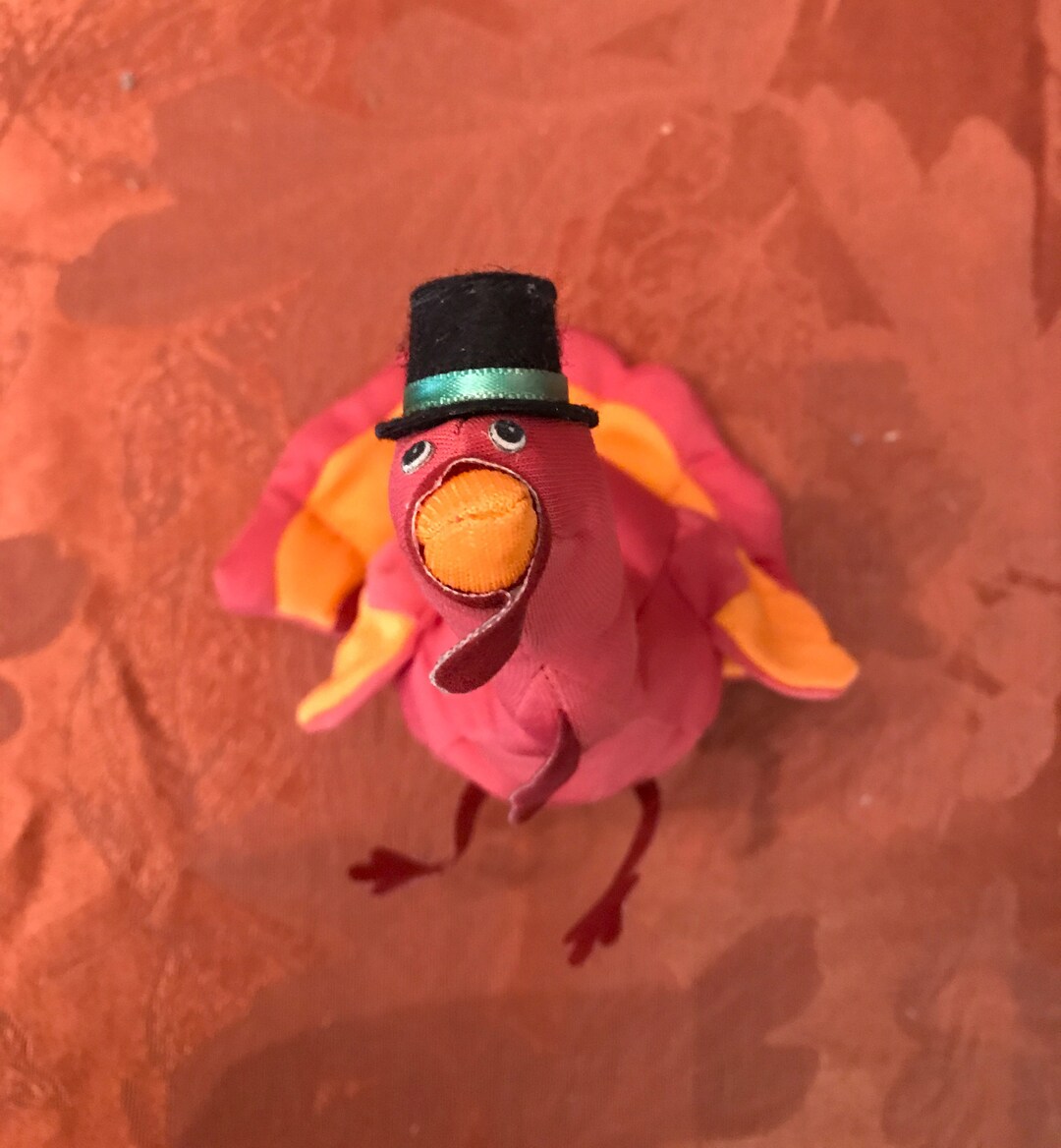 Mini Thanksgiving Decorations-small Russ Berrie Mouse Pilgrims & Turkey ...