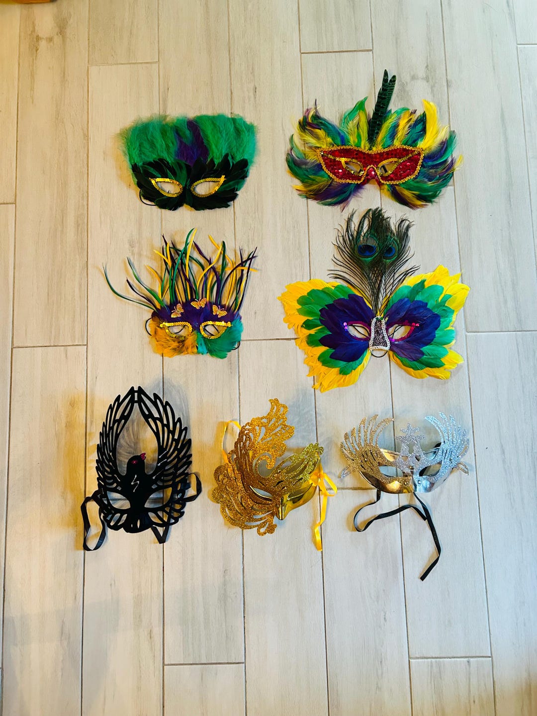 Feather Masks-11 Vintage Styles-beautifully Crafted-perfect for ...