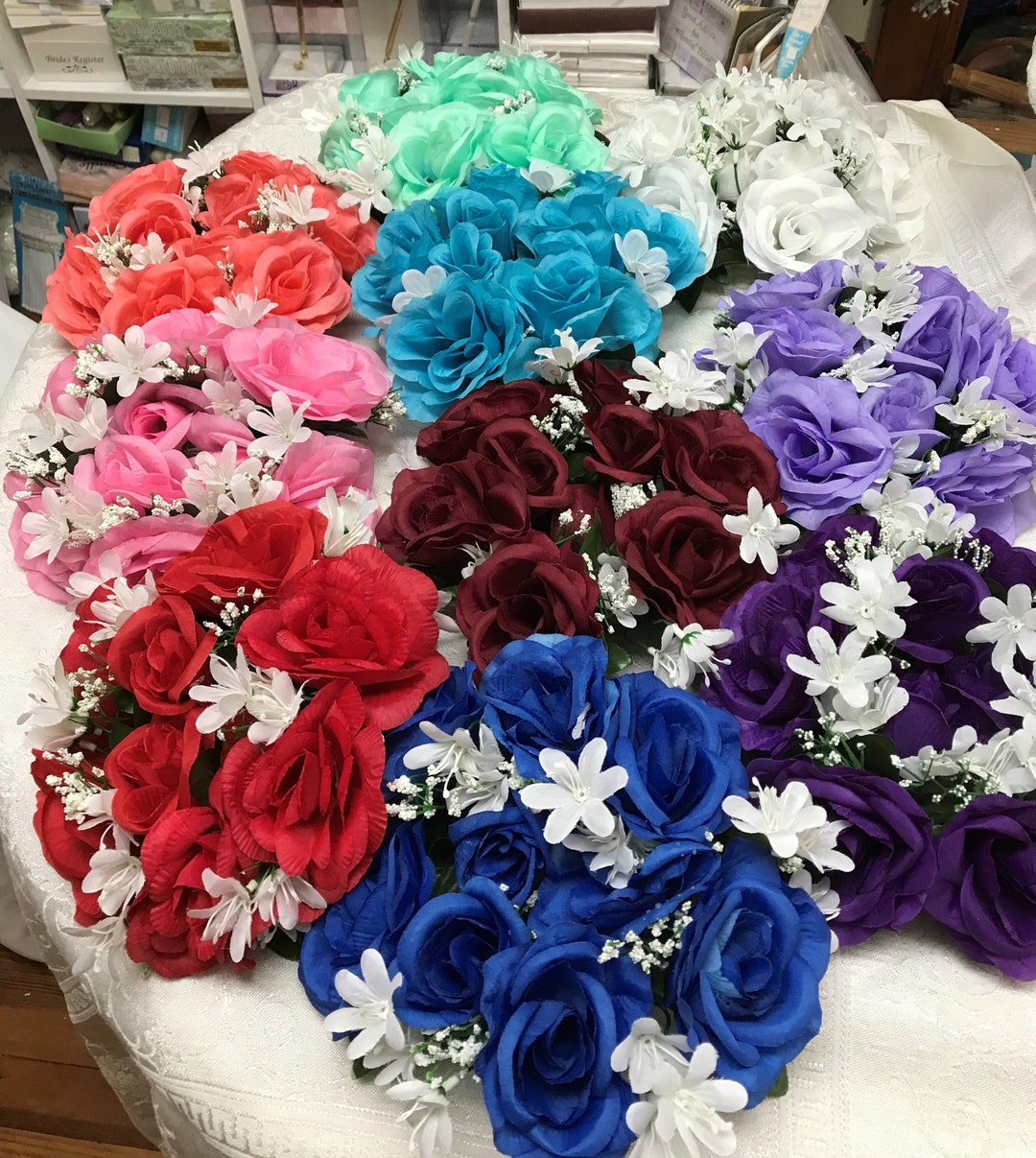 Rose Candle Rings-easy Centerpiece Decorating-rose & Blossom 9 ...