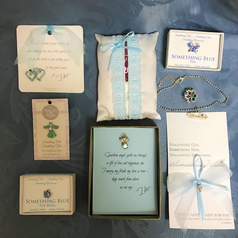 Blue Ring With 2 Angels - Etsy