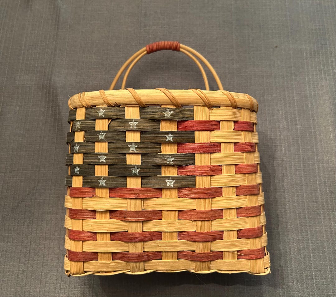 Flat Back Wall Baskets-2 Styles-great for Doors-walls-american Flag ...