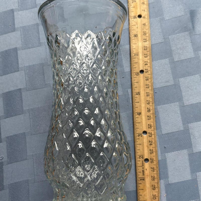 Large Heavy Glass Vases - Etsy