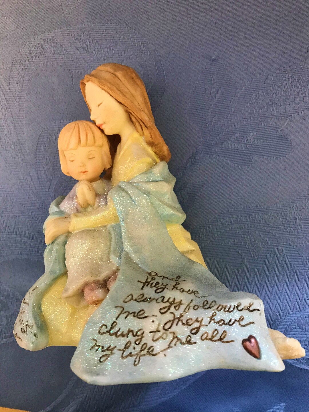 Mother & Child Figure-collectible Keepsake-music Box-new Vintage-enesco ...