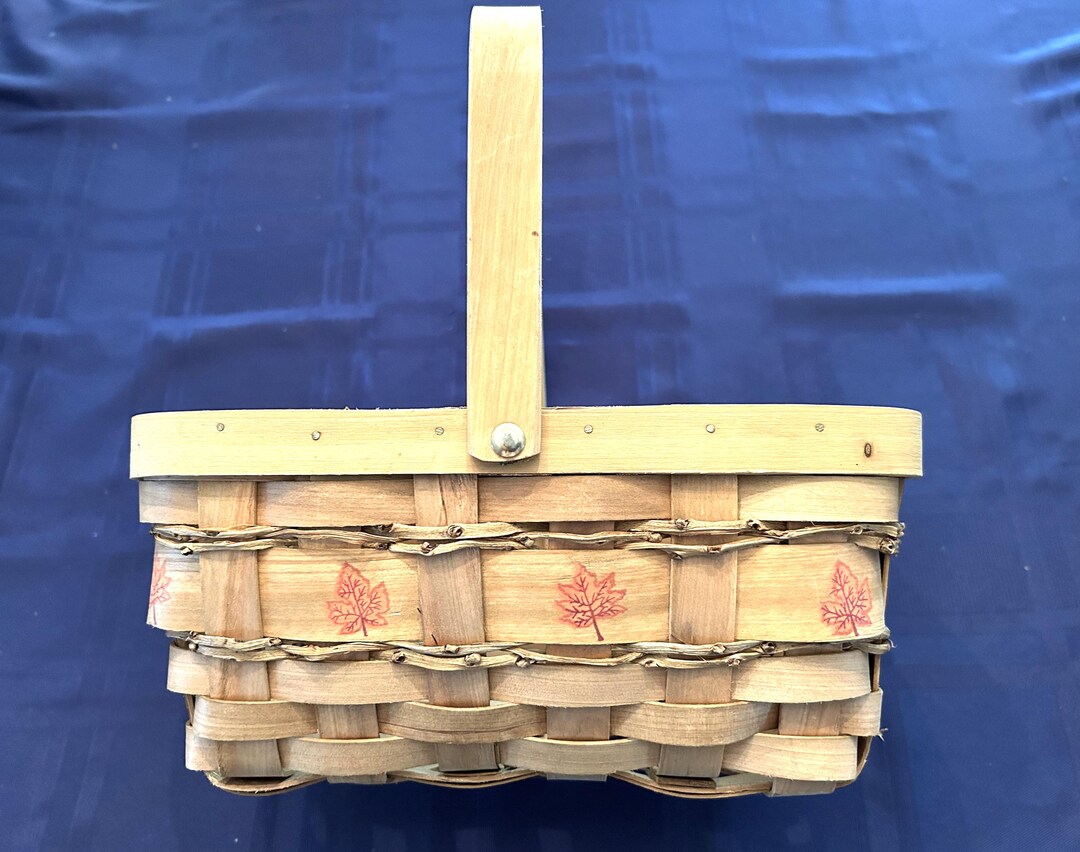 14" Cornucopia-easter Basket-swivel Top Leaf Basket-thanksgiving ...