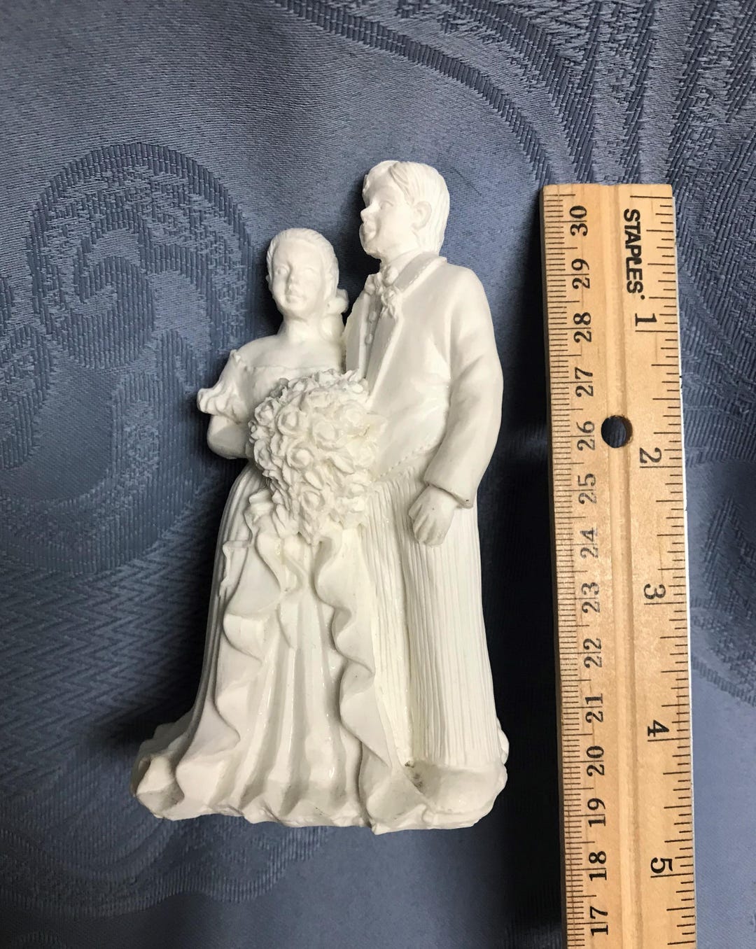 Bride & Groom Figurines-3 Styles-classic Pose White and Ivory-victorian ...