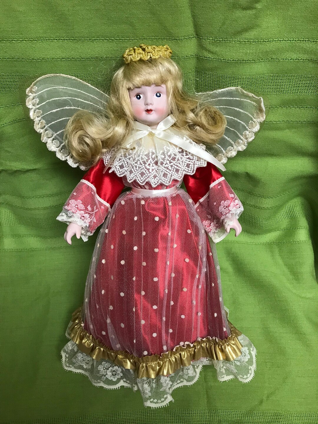Large Angel Tree Topper or Stand Alone-1 Style Left 90's Vintage Angels ...