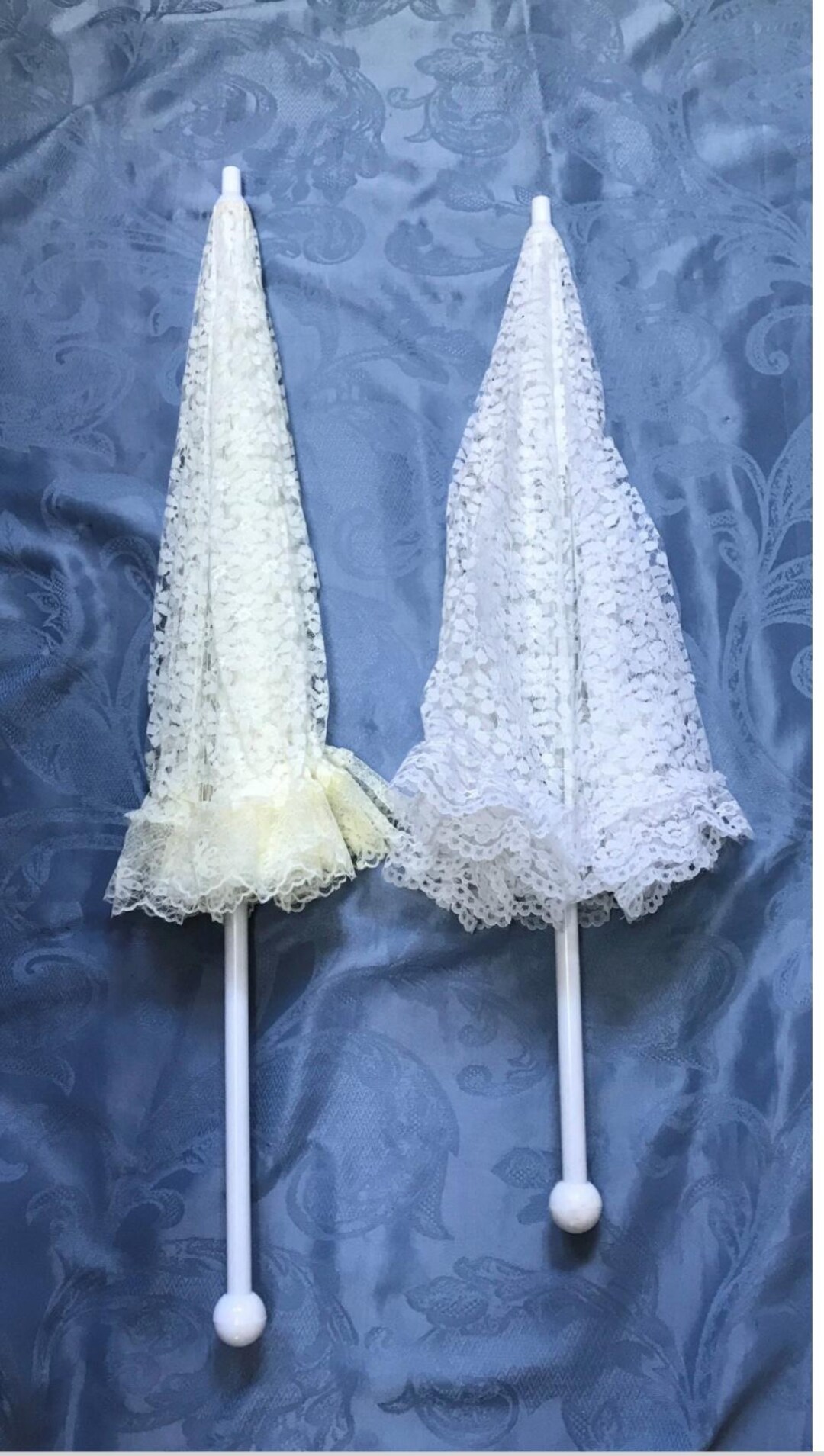 Full Parasols 28" and 25" -lace and Satin With Lace-lace Parasols for ...