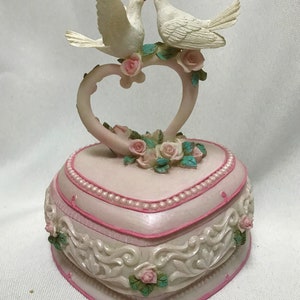 Dove Cake Toppers-jewelry Box-music Box-2 Vintage Designs Perfect ...