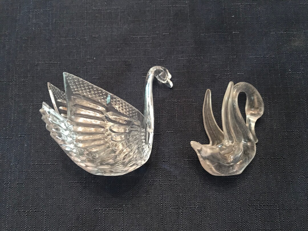 Plastic Swans Retro Clear & Stylish-3 to 12 Pcs 2 Styles-add Candy and Wrap in Tulle for a Great ...