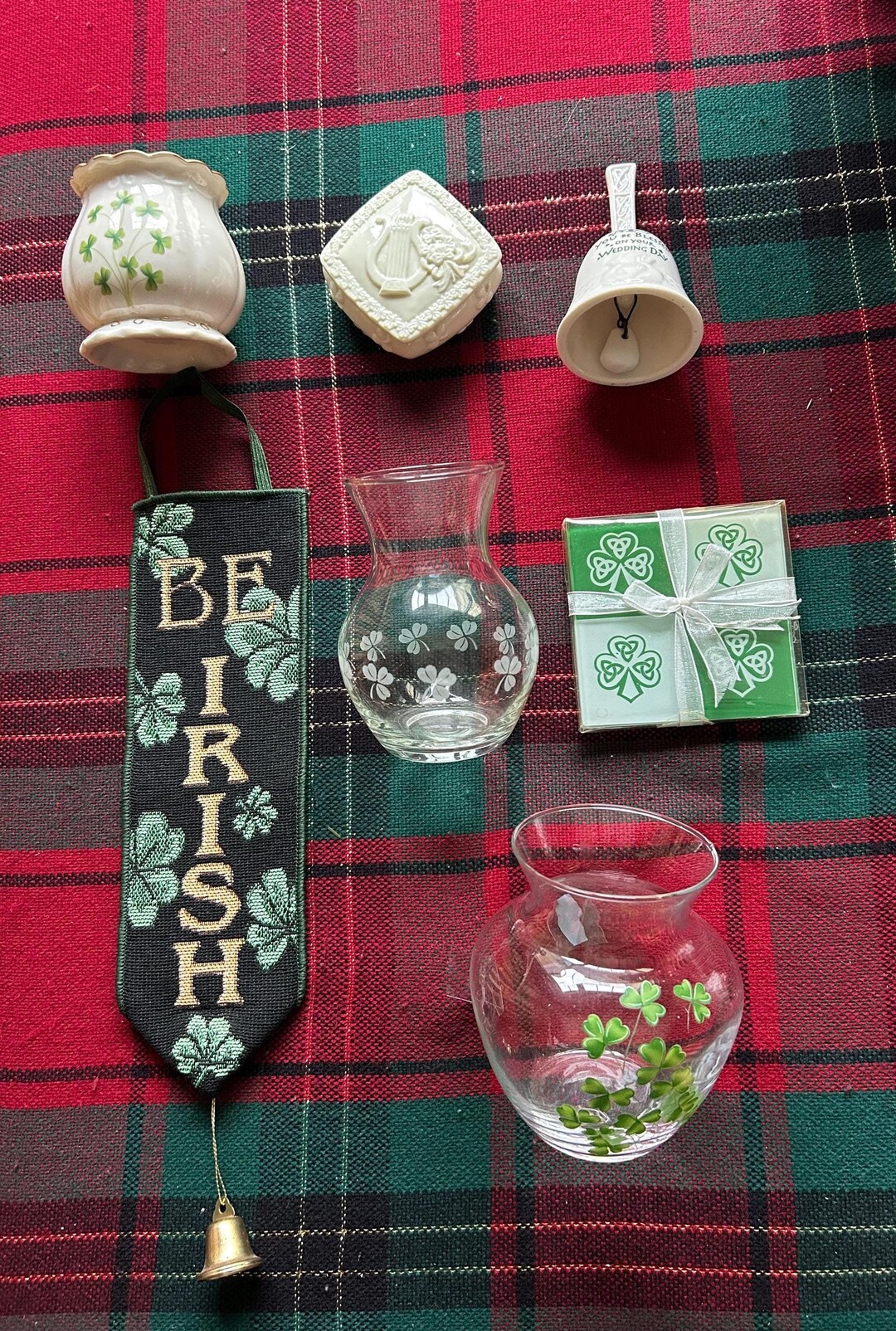 Irish Themed Gifts-small Shamrock-claddagh Gifts-votive Holders-small ...