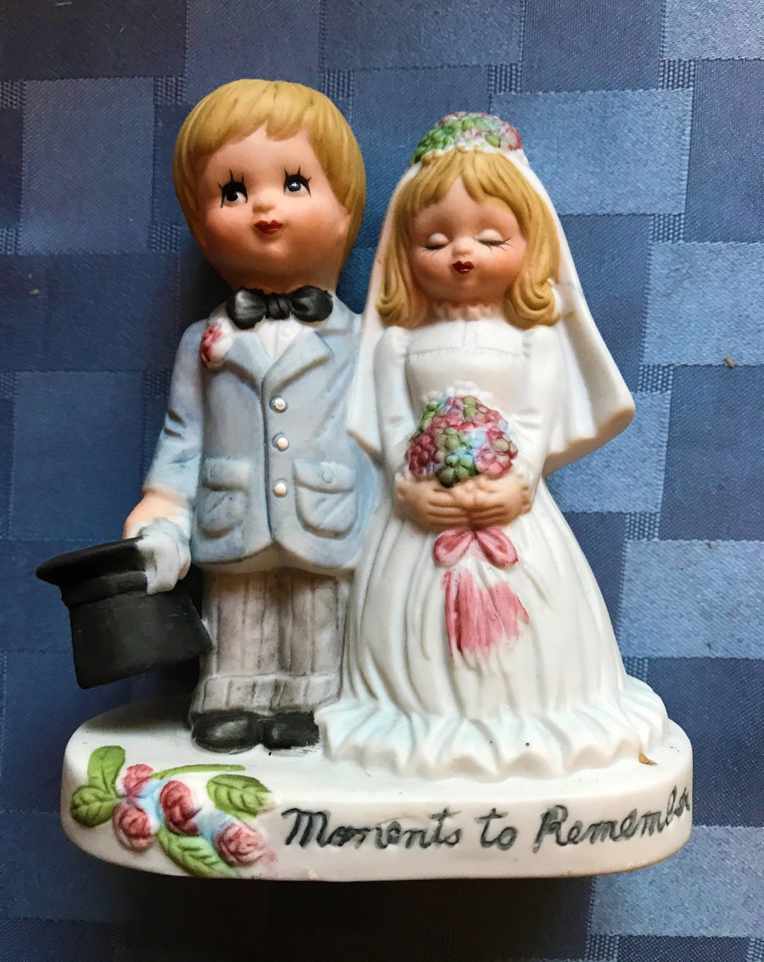 Bride and Groom Caketop-new Vintage Ceramic-treasure Masters Moments to ...