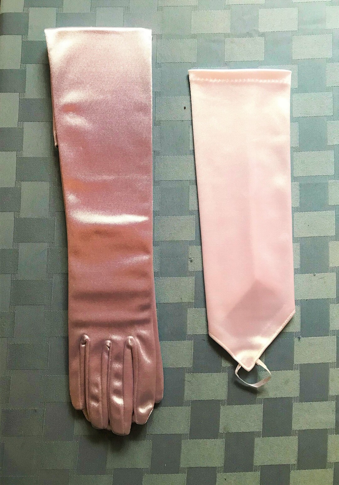 Colored Satin Gloves-8 Colors-finger-elbow and Over Elbow Length-14"-18 ...