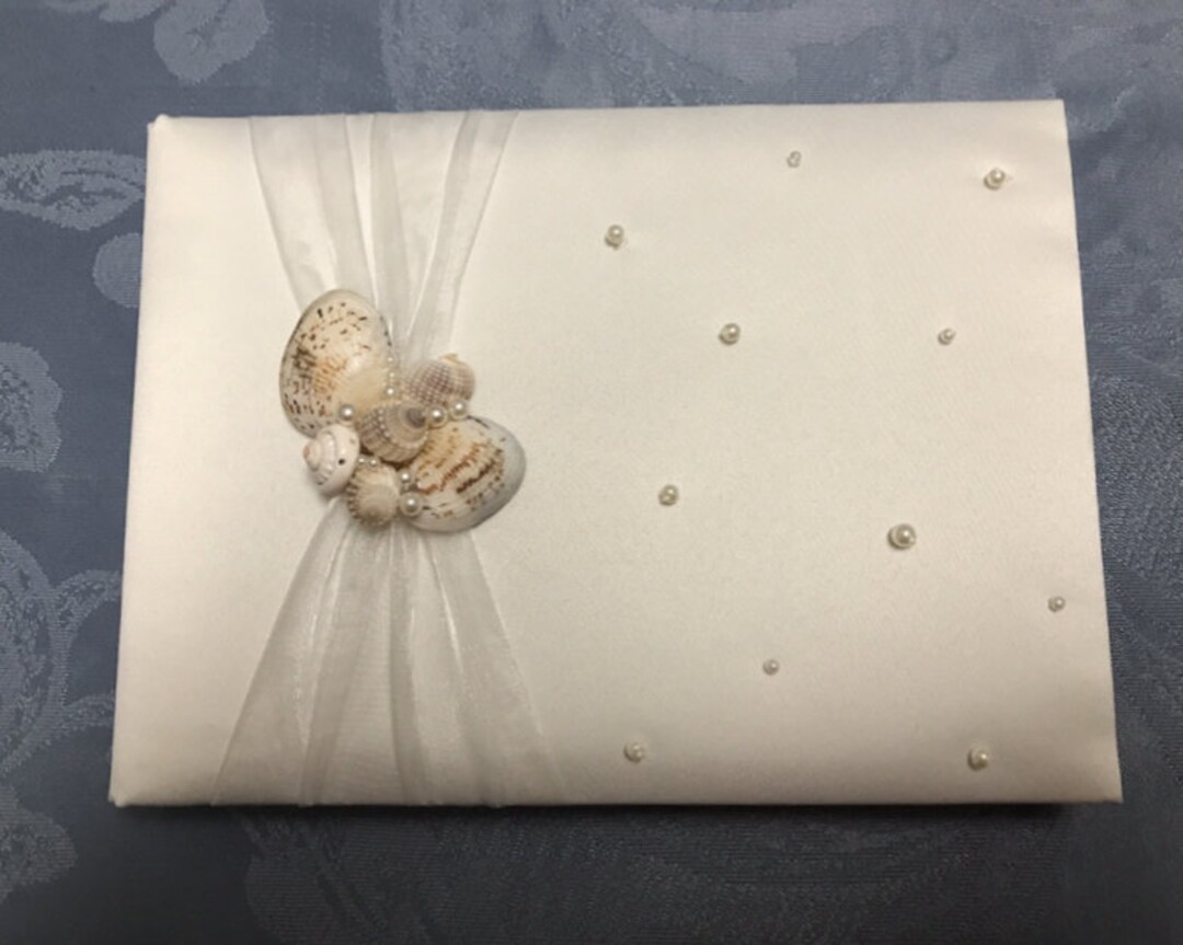 Beach/shell Wedding Guest Books & Pens-3 Unique Styles-new Vintage ...