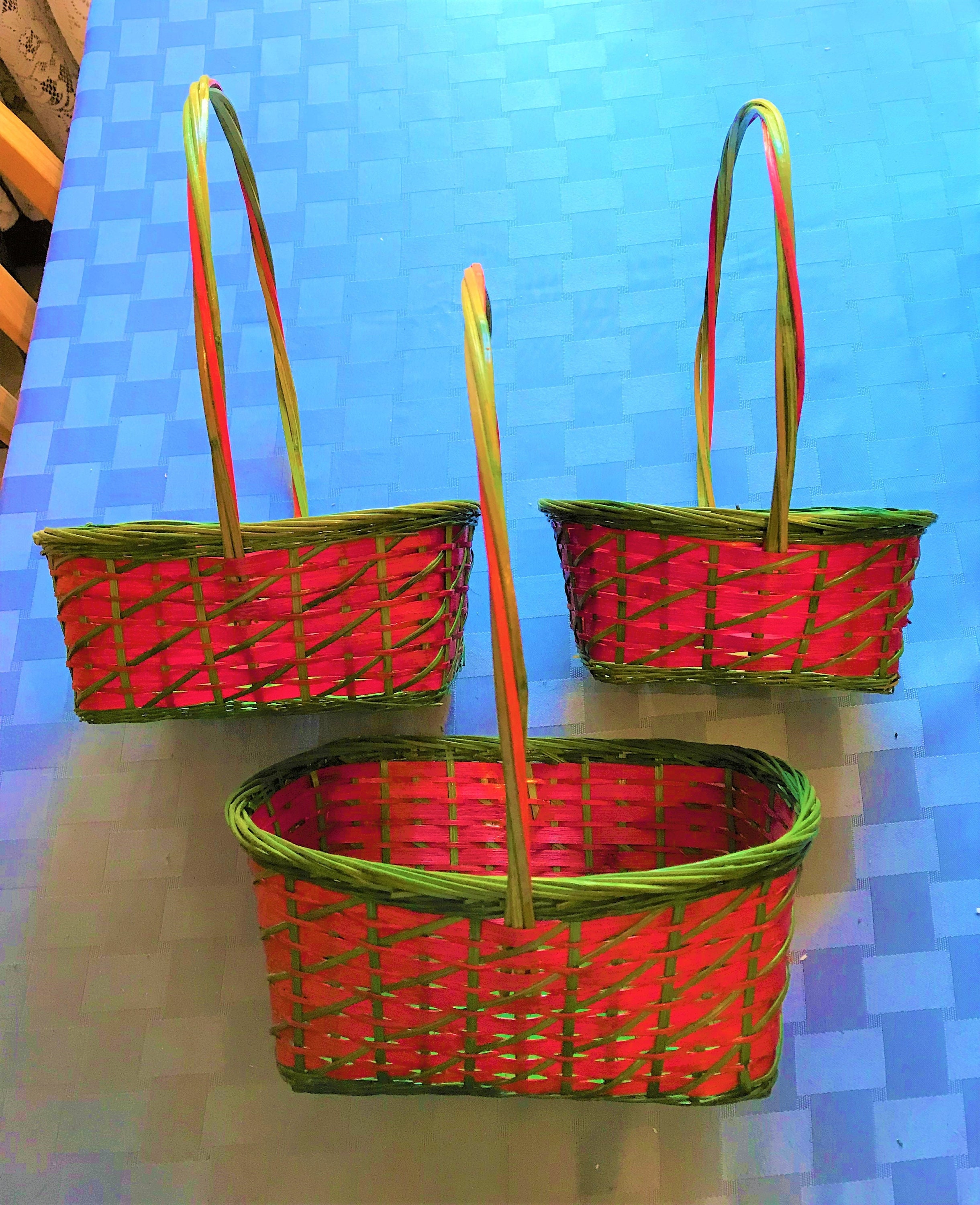 Wicker Christmas Baskets-perfect for Gift Baskets - Etsy