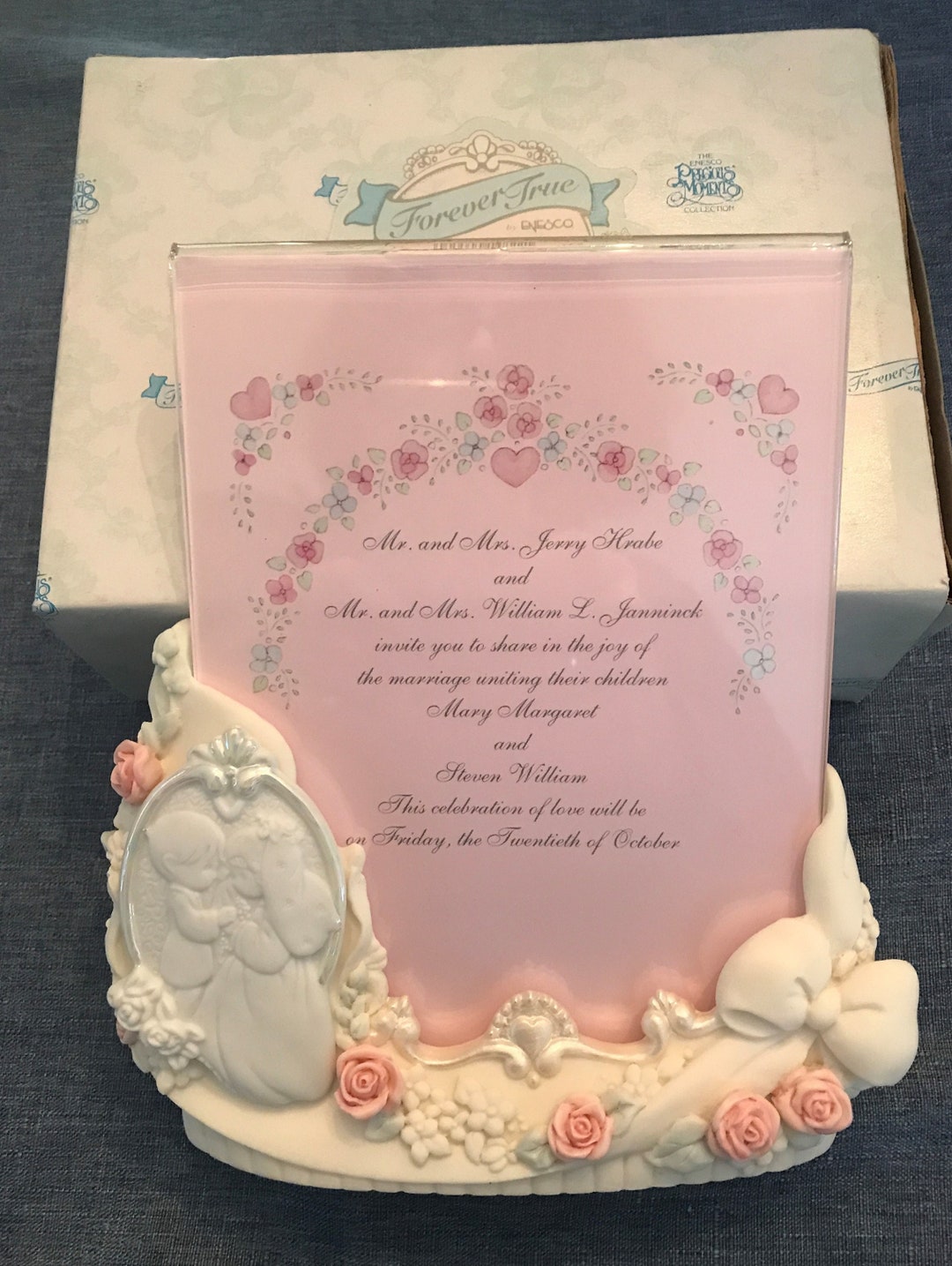 Precious Moments Photo Frame/invitation Holder & Kim Anderson Also-new ...