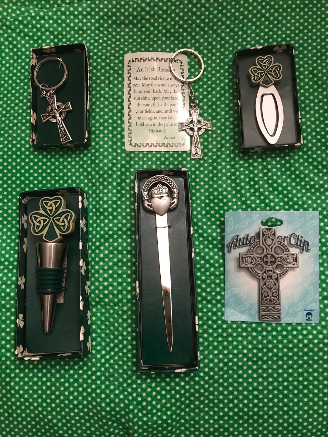 Irish Gifts in Time for St Patricks Day Keychain Bookmark Wine Stopper ...