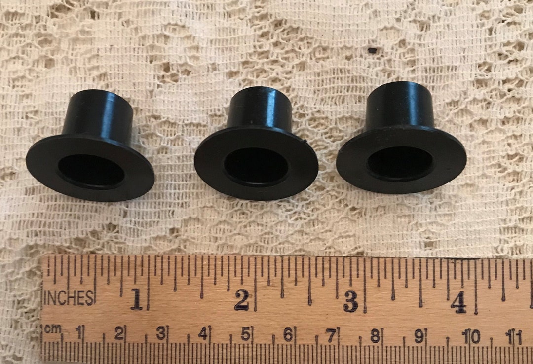 Plastic Top Hats 3 Pcs-1 Inch Great for Dolls, Scrapbooking, Cake ...