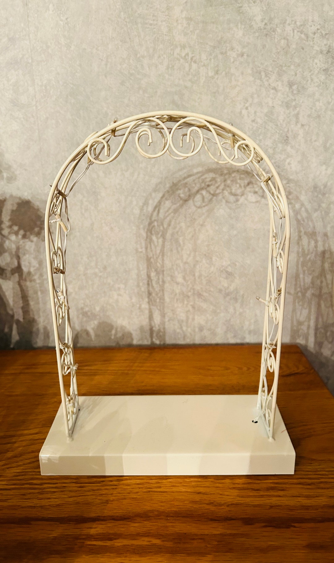 Metal Arch-2 Styles Large-white Lights-silver-10-11 Wedding or Shower ...
