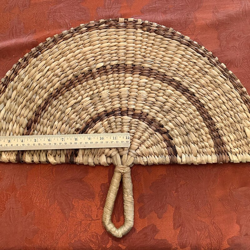 Vintage Wicker Wall Fan - Etsy