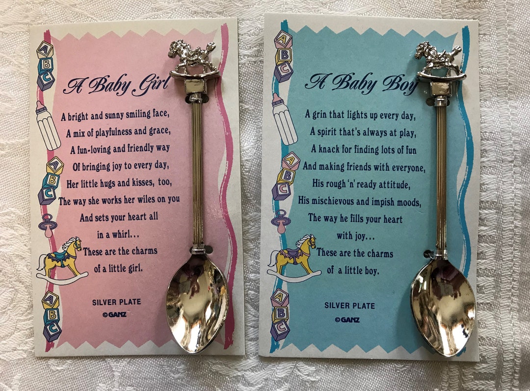 Keepsake Spoons-special Occasions-4 Styles-silverplated-new Baby ...