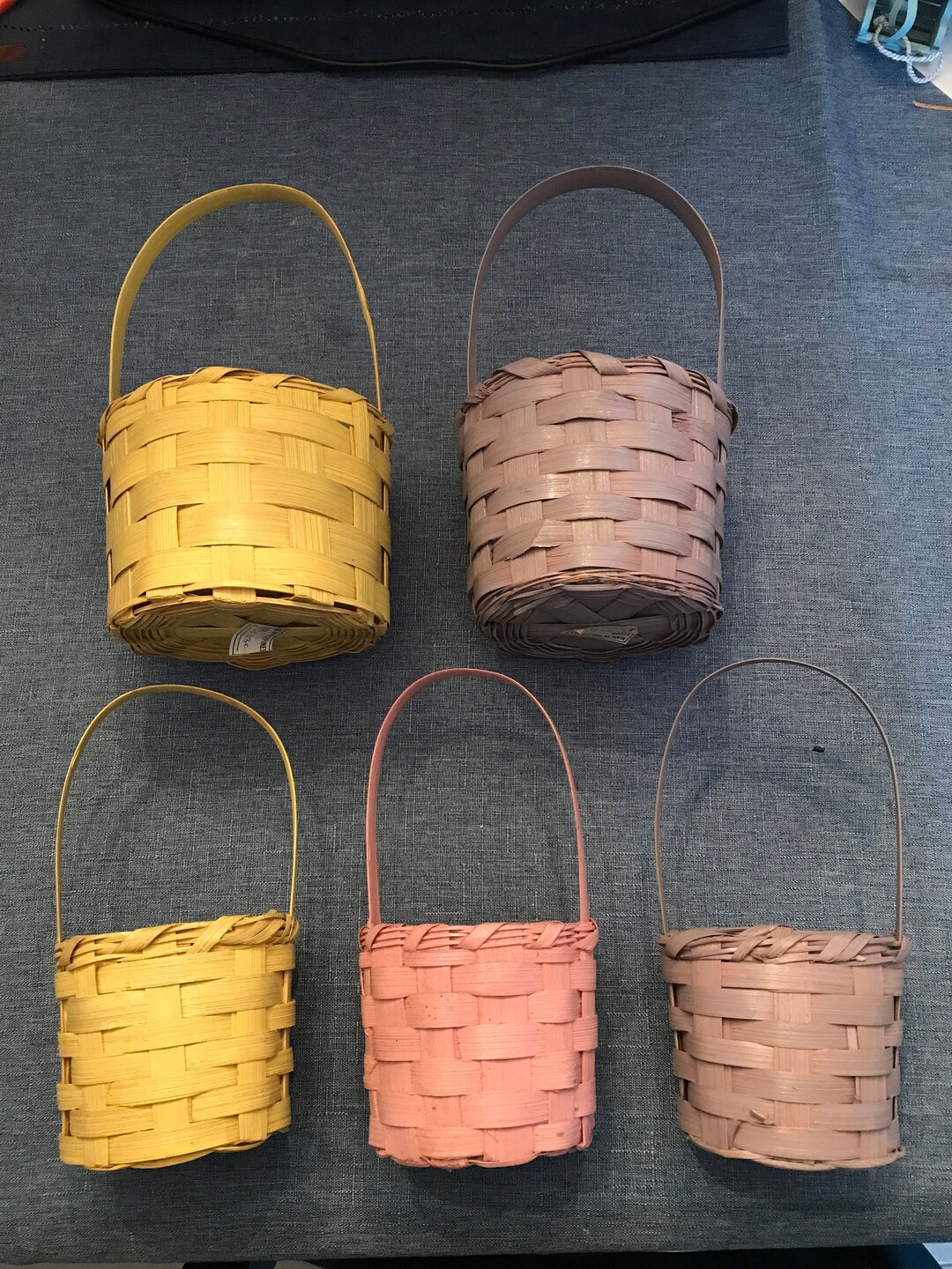 Small Pastel Baskets 2 Szes-great for Small Gifts-dolls-lavender-pink ...