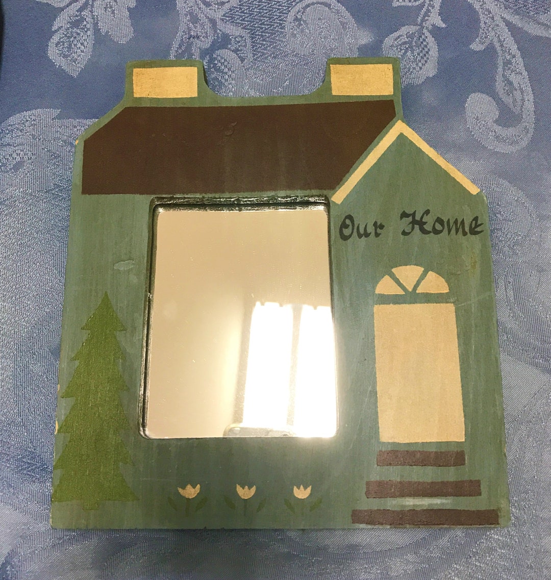 Stenciled Vintage Country Mirrors-4 Vintage Rustic Styles Wood Handmade ...