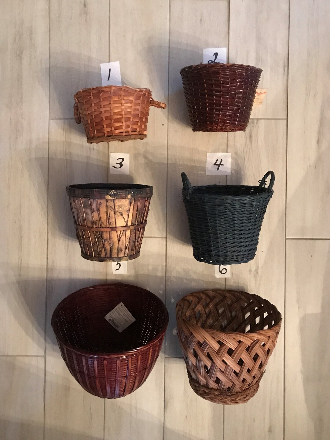 Wicker Plant Pots-beautifully Crafted Vintage Medium & Large - Etsy
