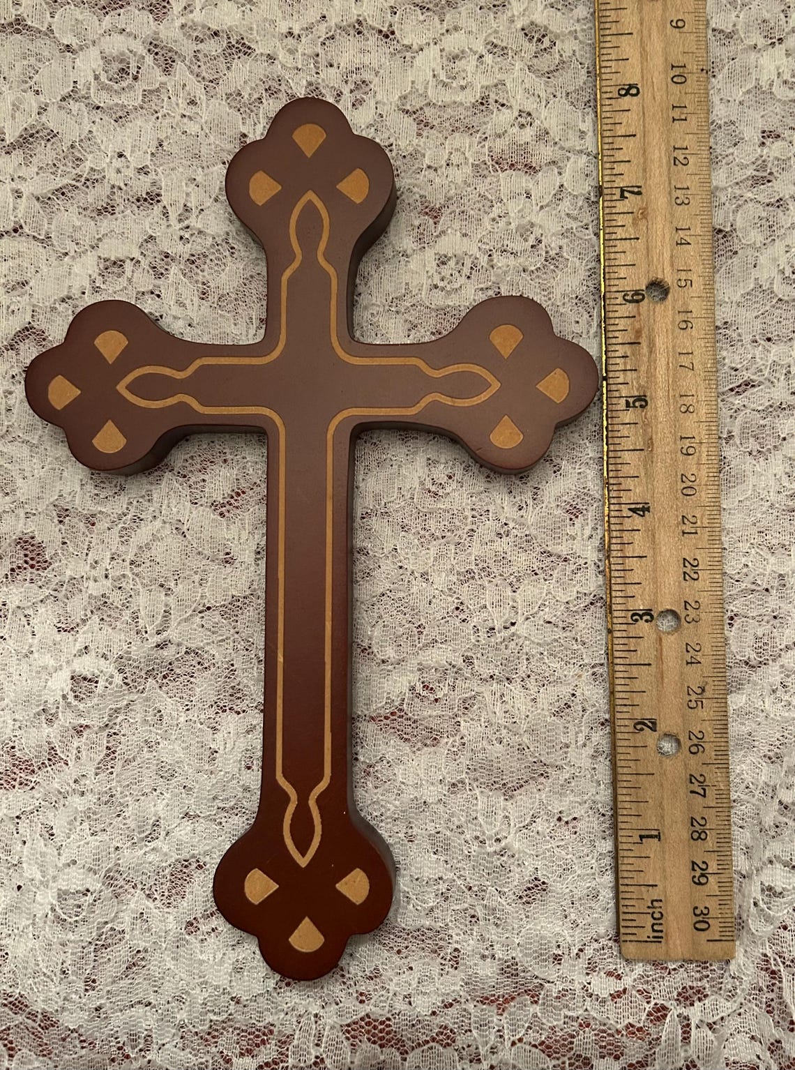 Religious Crucifixes-2 Styles-wood-resin-classic Religious Cross-wood ...