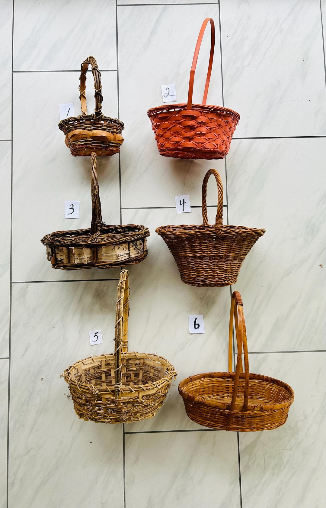 Oval Wicker Baskets-6 Unique Styles-great for Weddings-centerpieces ...