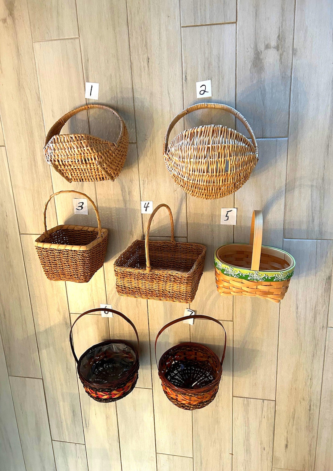 Wicker Medium Sized Baskets-7 Styles-gift Baskets-square-rectangle ...