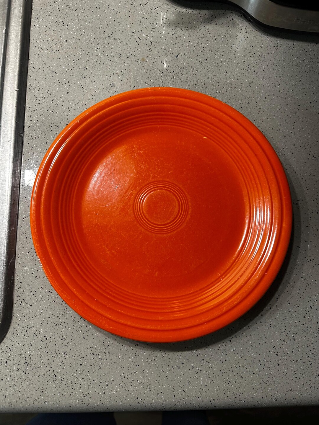 Vintage Fiesta Luncheon Plate in Old Red (orange) - Etsy