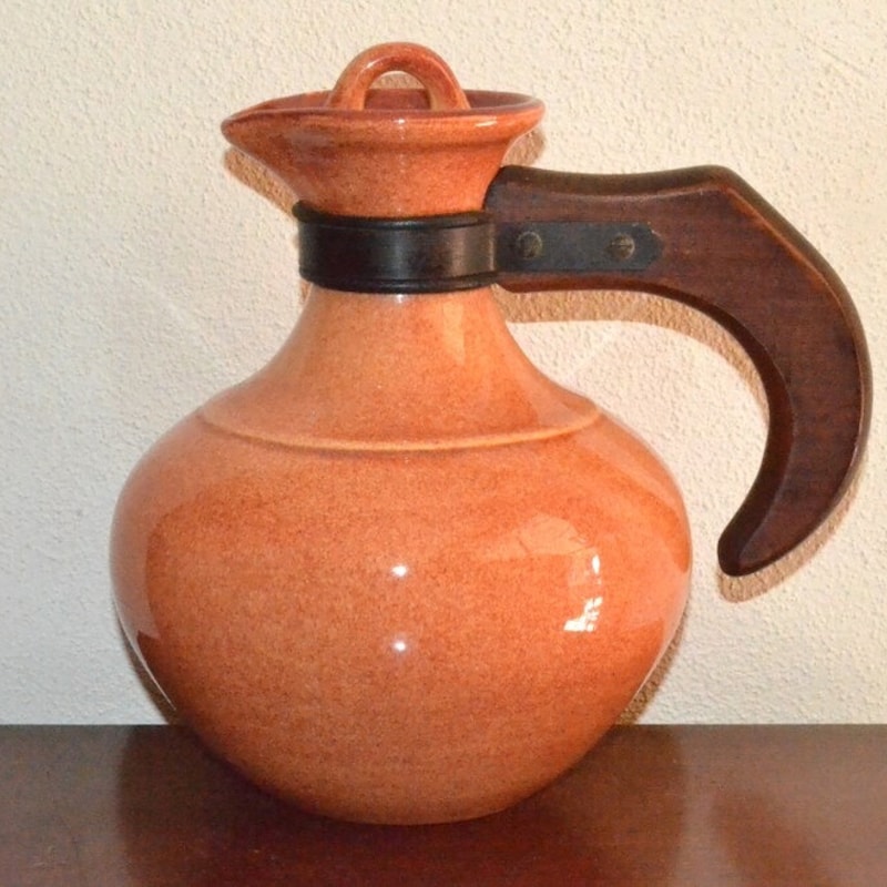 Wood Handle Pitcher - Etsy