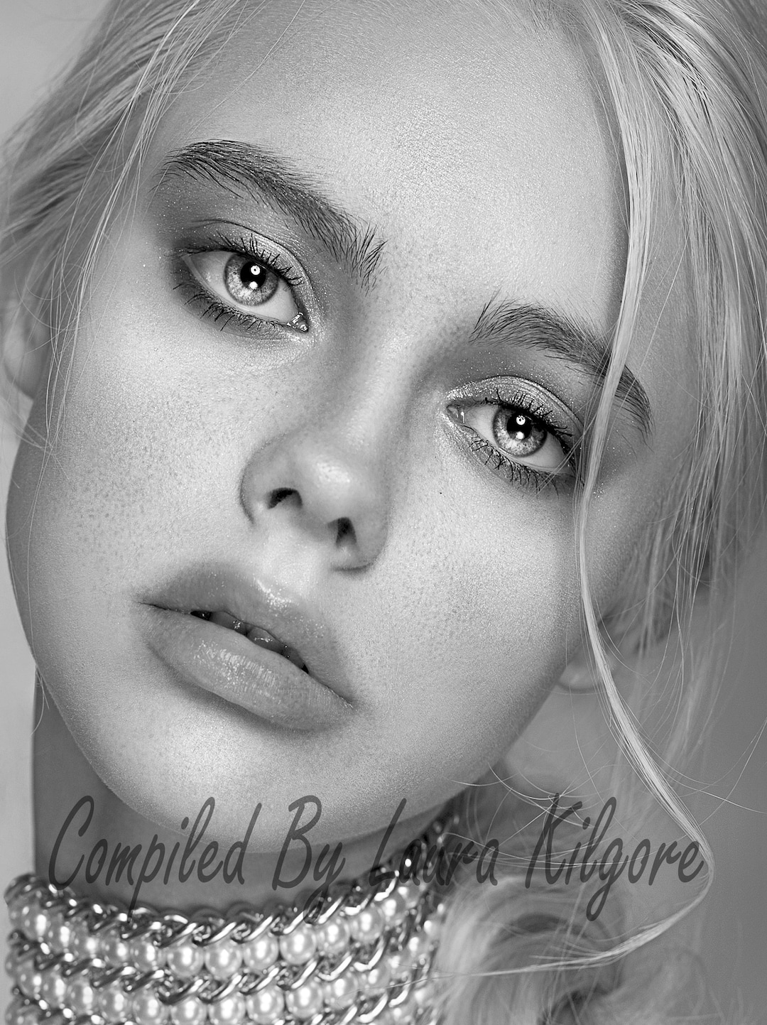 Greyscale Face Coloring Page, Portrait Art (PDF Printable) - Etsy