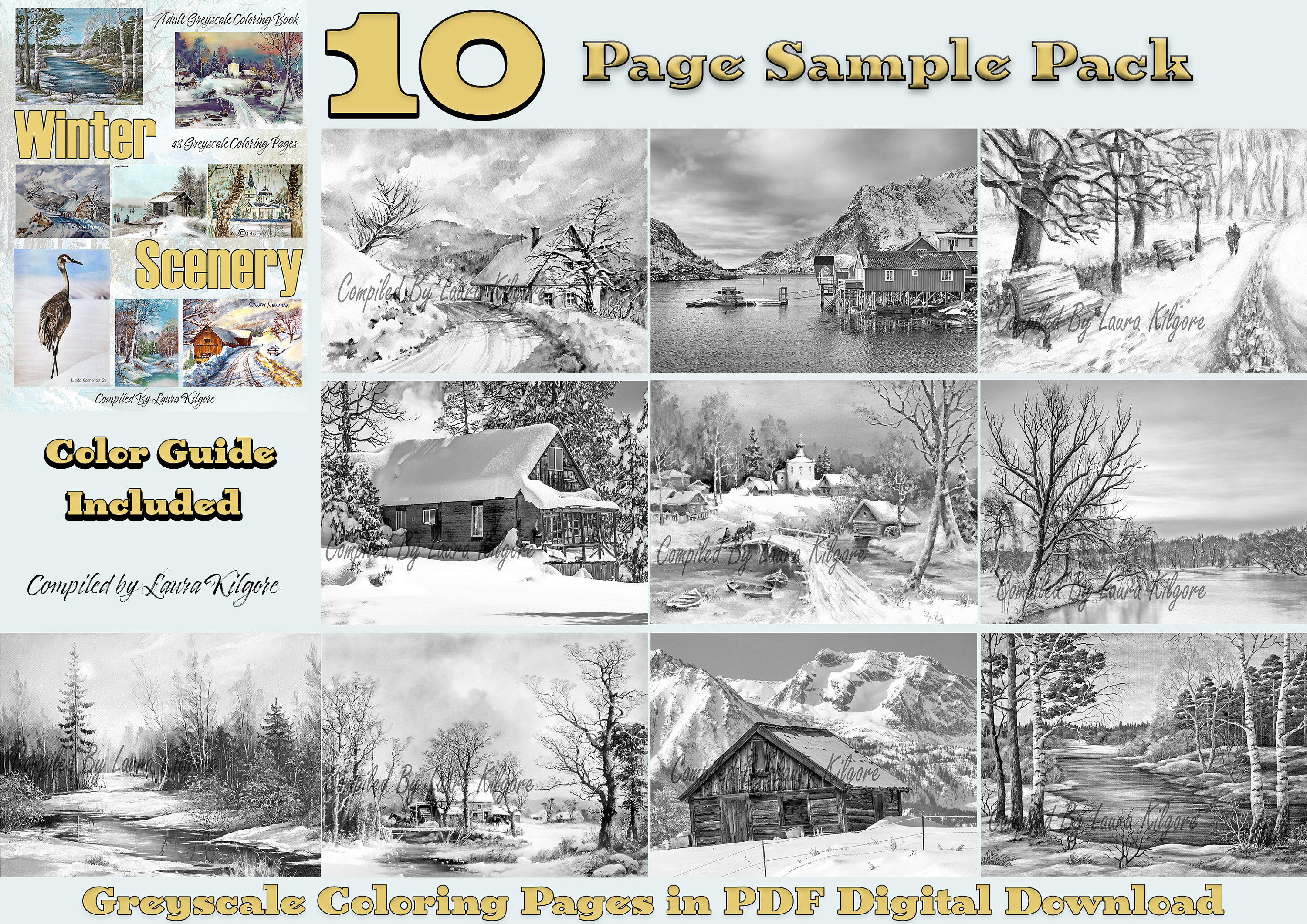 Sample Coloring Pages Scenery